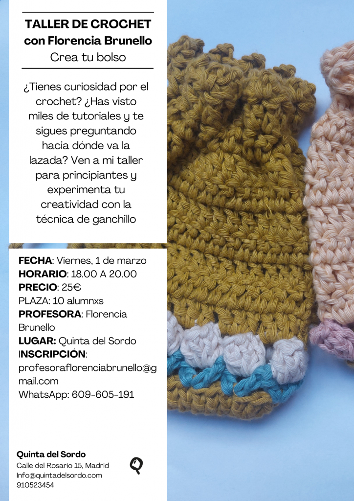 TALLER DE CROCHET - Quinta del Sordo